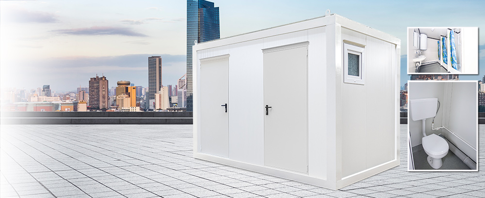 Containere sanitare - Echipate cu instalatie sanitara si electrica